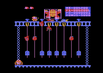 Screenshot of Donkey Kong Junior (Atari 8-bit, 1982) - MobyGames