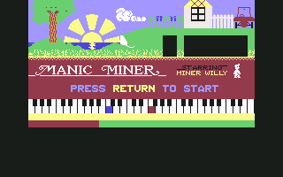 Screenshot of Manic Miner (Commodore 64, 1983) - MobyGames