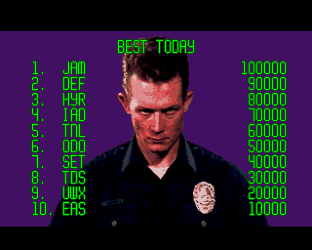 Screenshot of Terminator 2: Judgment Day (Amiga, 1991) - MobyGames