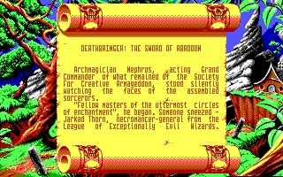 Screenshot of Deathbringer (DOS, 1991) - MobyGames