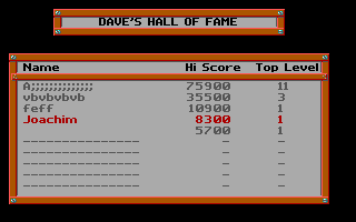 Screenshot of Dangerous Dave's Risky Rescue (DOS, 1993) - MobyGames