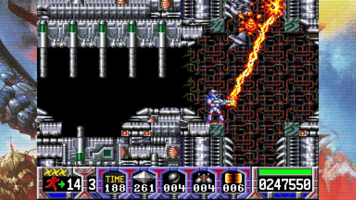 Screenshot of Turrican Flashback (Nintendo Switch, 2021) - MobyGames