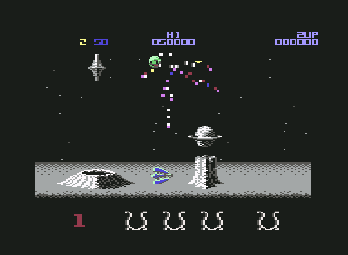 Screenshot of Wizball (Commodore 64, 1987) - MobyGames