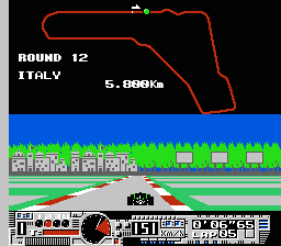 Screenshot of Michael Andretti's World GP (NES, 1988) - MobyGames