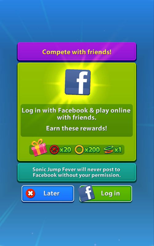 Screenshot of Sonic Jump Fever (Android, 2014) - MobyGames