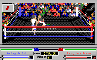 Screenshot of 4-D Boxing (Amiga, 1991) - MobyGames