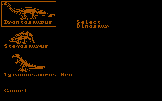 Screenshot of Designasaurus (DOS, 1988) - MobyGames