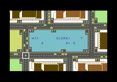 Screenshot of Traffic (Commodore 64, 1984) - MobyGames