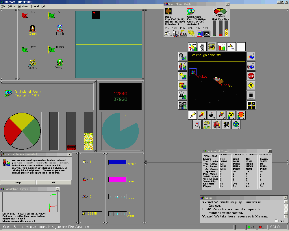 Screenshot of Warpath (Windows 3.x, 1994) - MobyGames
