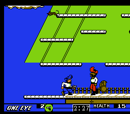 Screenshot of Skull & Crossbones (NES, 1990) - MobyGames
