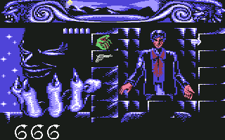 Screenshot of Dylan Dog: Murderers (Commodore 64, 1992) - MobyGames