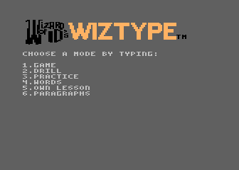 Screenshot of Wizard of Id's WizType (Atari 8-bit, 1984) - MobyGames