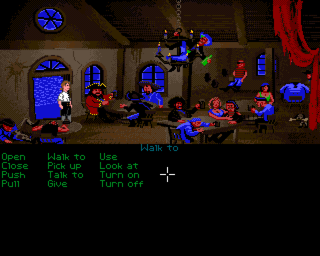 Screenshot of The Secret of Monkey Island (Amiga, 1990) - MobyGames