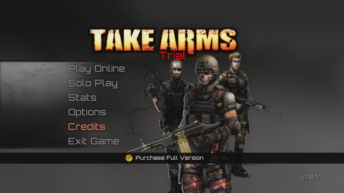 Screenshot of Take Arms (Xbox 360, 2011) - MobyGames