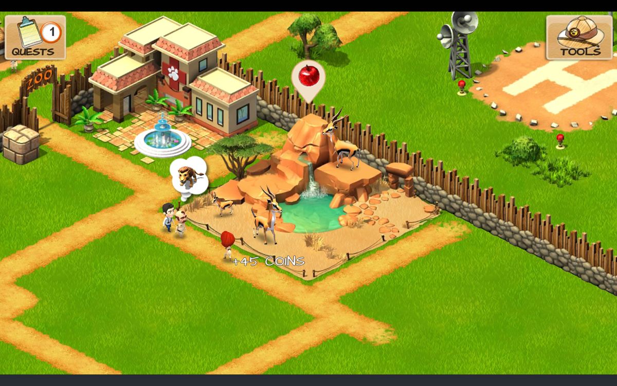 Screenshot of Wonder Zoo: Animal & Dinosaur Rescue (Android, 2012 ...