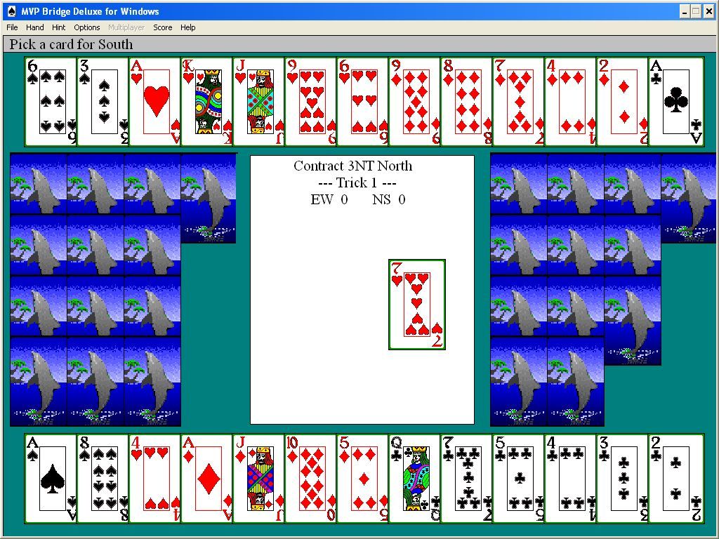 Screenshot of MVP Bridge Deluxe for Windows (Windows, 1998) - MobyGames