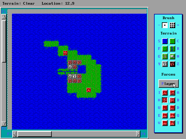 Screenshot of Empire Deluxe (DOS, 1993) - MobyGames