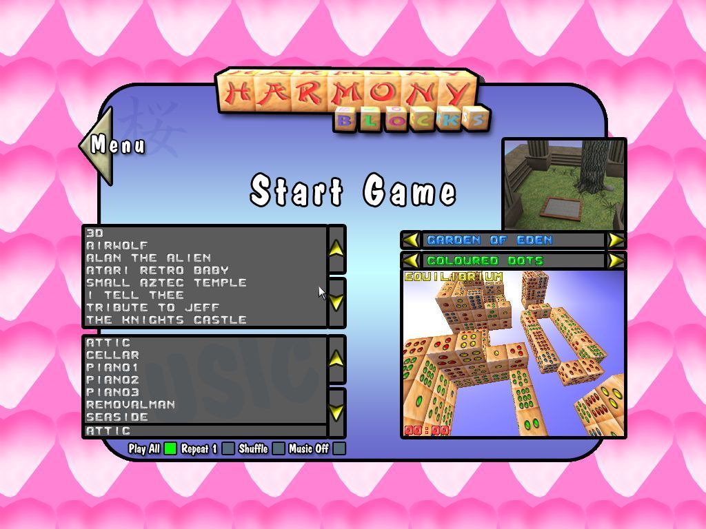 Screenshot of Harmony Blocks (Windows, 2005) - MobyGames