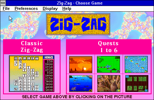Screenshot of Zig-Zag (Windows 3.x, 1994) - MobyGames