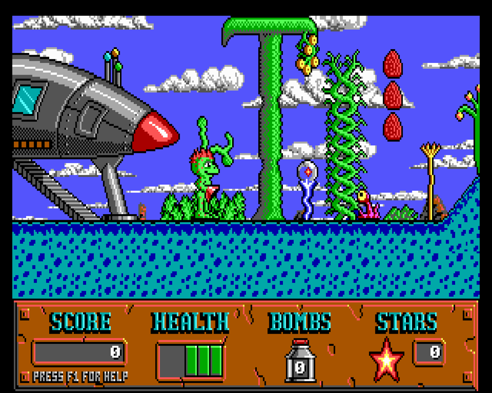 Screenshot of Cosmo's Cosmic Adventure (Windows, 1992) - MobyGames