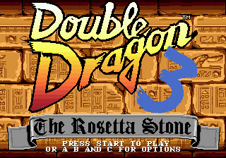 Screenshot of Double Dragon 3: The Rosetta Stone (Genesis, 1990) - MobyGames
