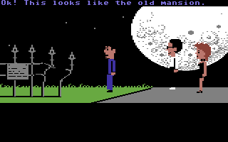 Screenshot of Maniac Mansion (Commodore 64, 1987) - MobyGames