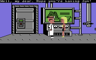 Screenshot of Maniac Mansion (Commodore 64, 1987) - MobyGames