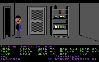 Screenshot of Maniac Mansion (Commodore 64, 1987) - MobyGames