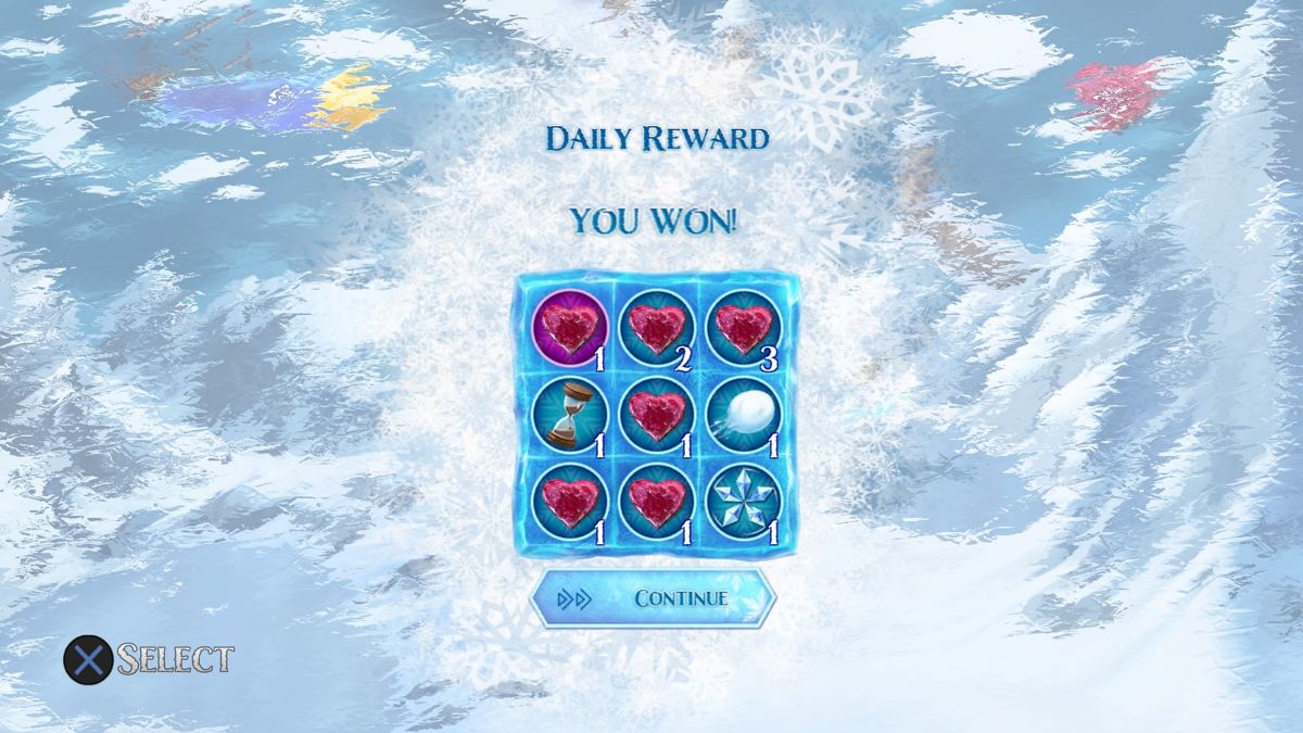 Screenshot of Frozen: Free Fall - Snowball Fight (PlayStation 4, 2015 ...