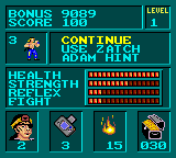 Screenshot of Surf Ninjas (Game Gear, 1993) - MobyGames