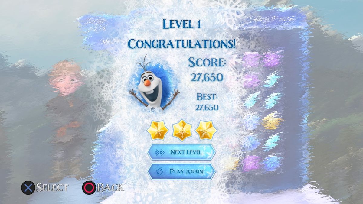 Screenshot of Frozen: Free Fall - Snowball Fight (PlayStation 4, 2015 ...