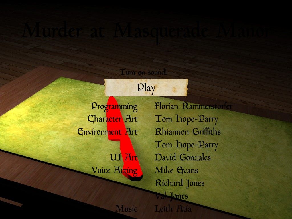 Screenshot of Murder at Masquerade Manor (Windows, 2013) - MobyGames