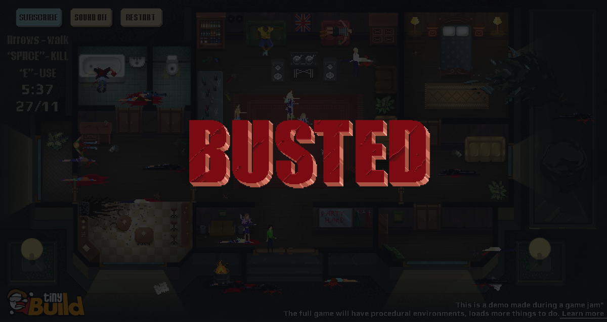 Screenshot of Party Hard (Browser, 2015) - MobyGames