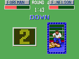 Screenshot of George Foreman's KO Boxing (SEGA Master System, 1992 ...