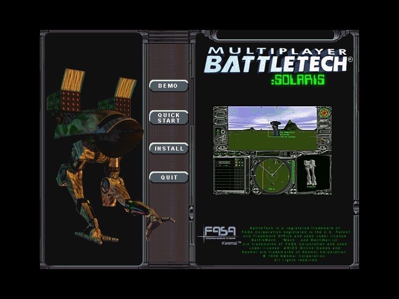 Screenshot of MultiPlayer BattleTech: Solaris (Windows, 1996) - MobyGames