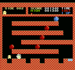 Screenshot of Flappy (NES, 1983) - MobyGames