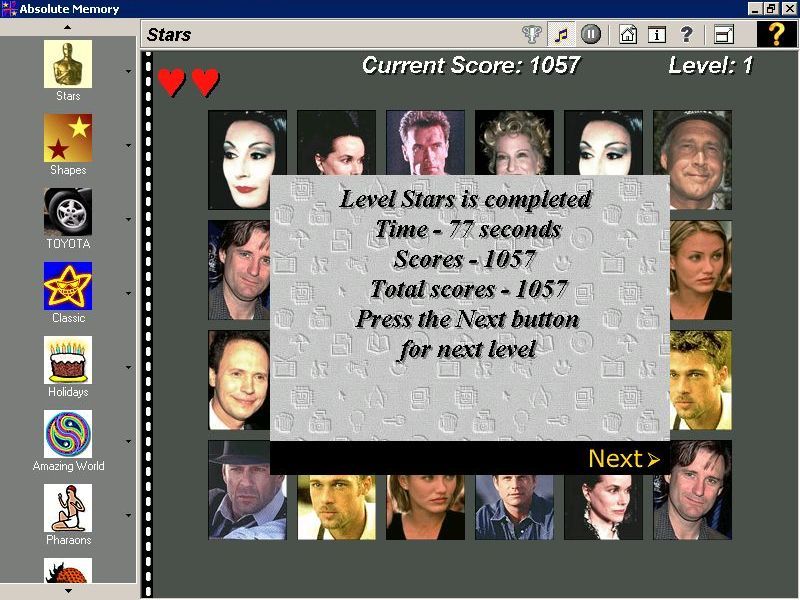 Screenshot of Absolute Memory (Windows, 2001) - MobyGames