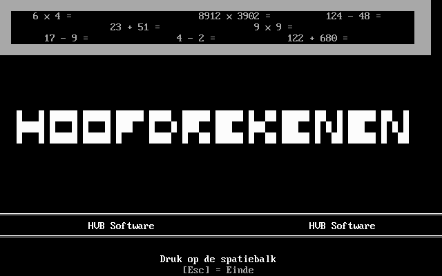 Hoofdrekenen (1990) - MobyGames