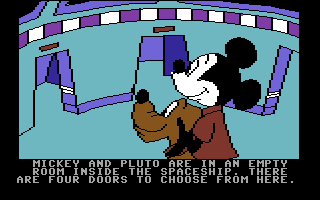 Screenshot of Mickey's Space Adventure (Commodore 64, 1984) - MobyGames