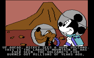 Screenshot of Mickey's Space Adventure (Commodore 64, 1984) - MobyGames