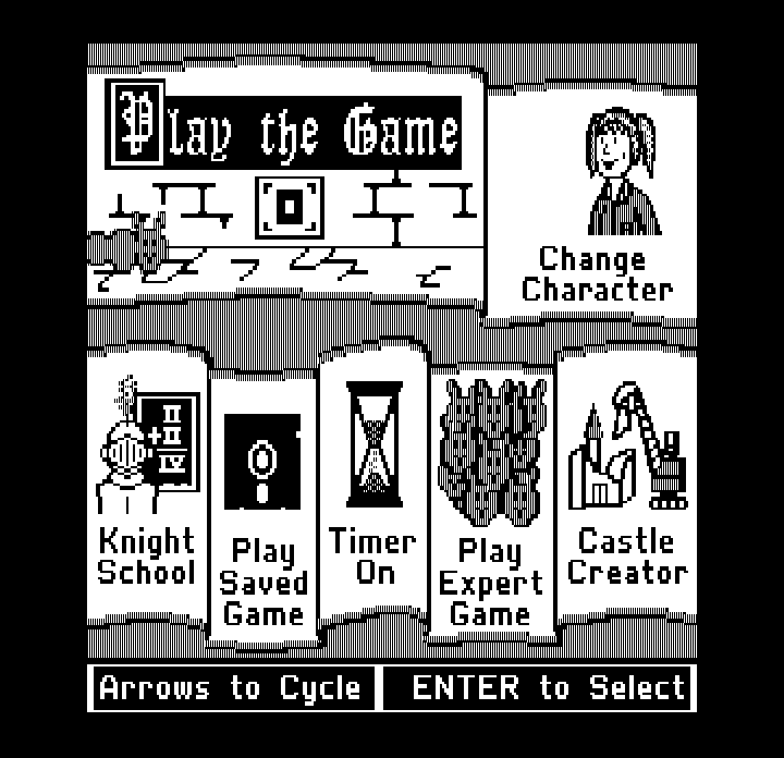 Screenshot of Think Quick! (DOS, 1987) - MobyGames