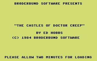 The Castles of Dr. Creep screenshots - MobyGames