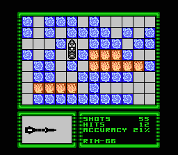 Screenshot of Battleship (NES, 1993) - MobyGames