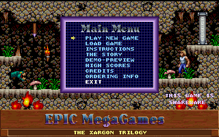 Screenshot of Xargon (DOS, 1993) - MobyGames