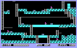 Screenshot of Lode Runner (DOS, 1983) - MobyGames