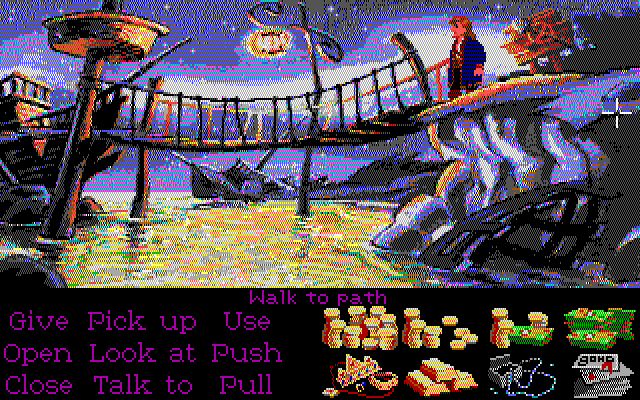 Screenshot of Monkey Island 2: LeChuck's Revenge (DOS, 1991) - MobyGames