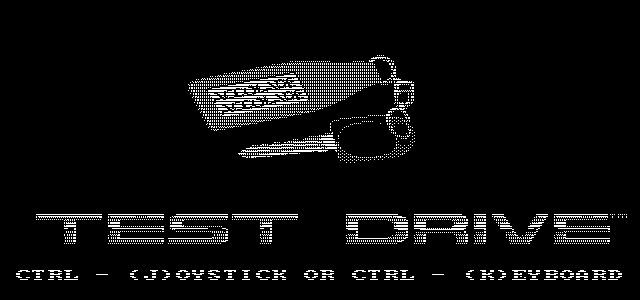 Screenshot of Test Drive (DOS, 1987) - MobyGames