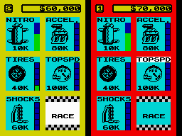 Screenshot of Ivan 'Ironman' Stewart's Super Off Road (ZX Spectrum ...