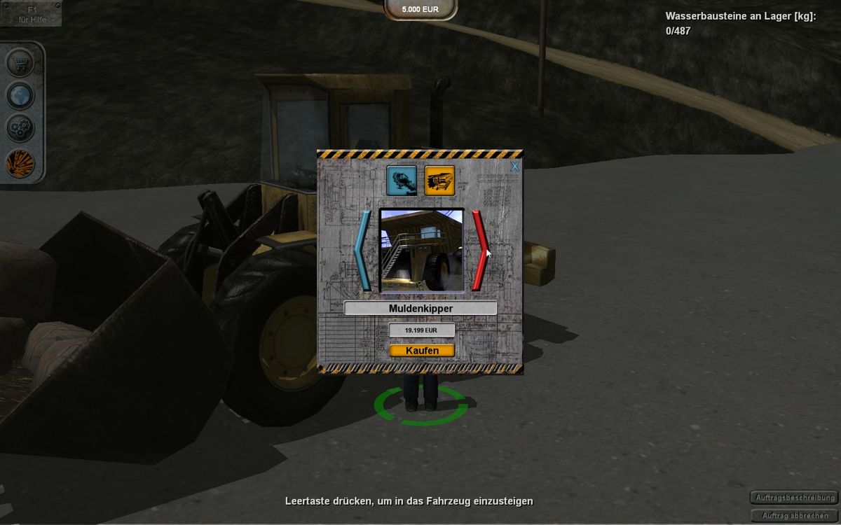 Screenshot of Stone Quarry Simulator (Windows, 2011) - MobyGames