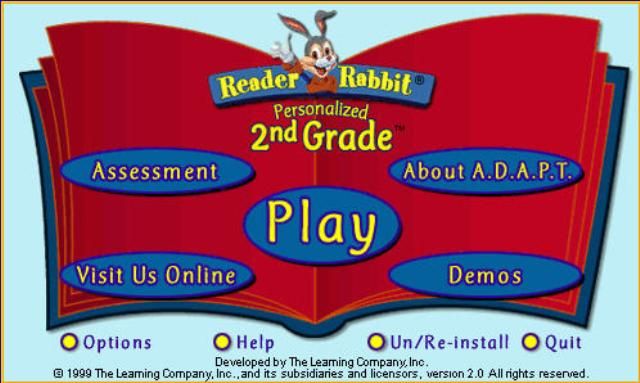 Screenshot of Reader Rabbit's 2nd Grade (Windows, 1997) - MobyGames